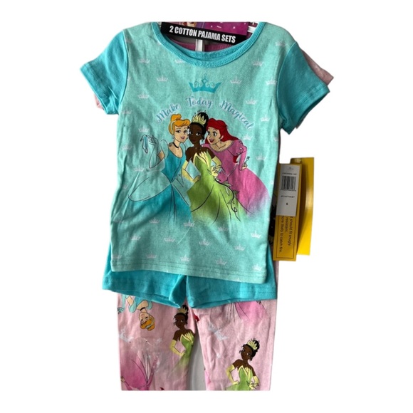 Disney | Pajamas | Girls Disney 4 Apiece Pajamas | Poshmark